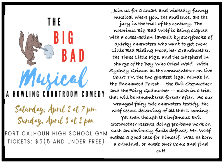 The Big Bad Musical 2022 – Fort Calhoun Community Schools