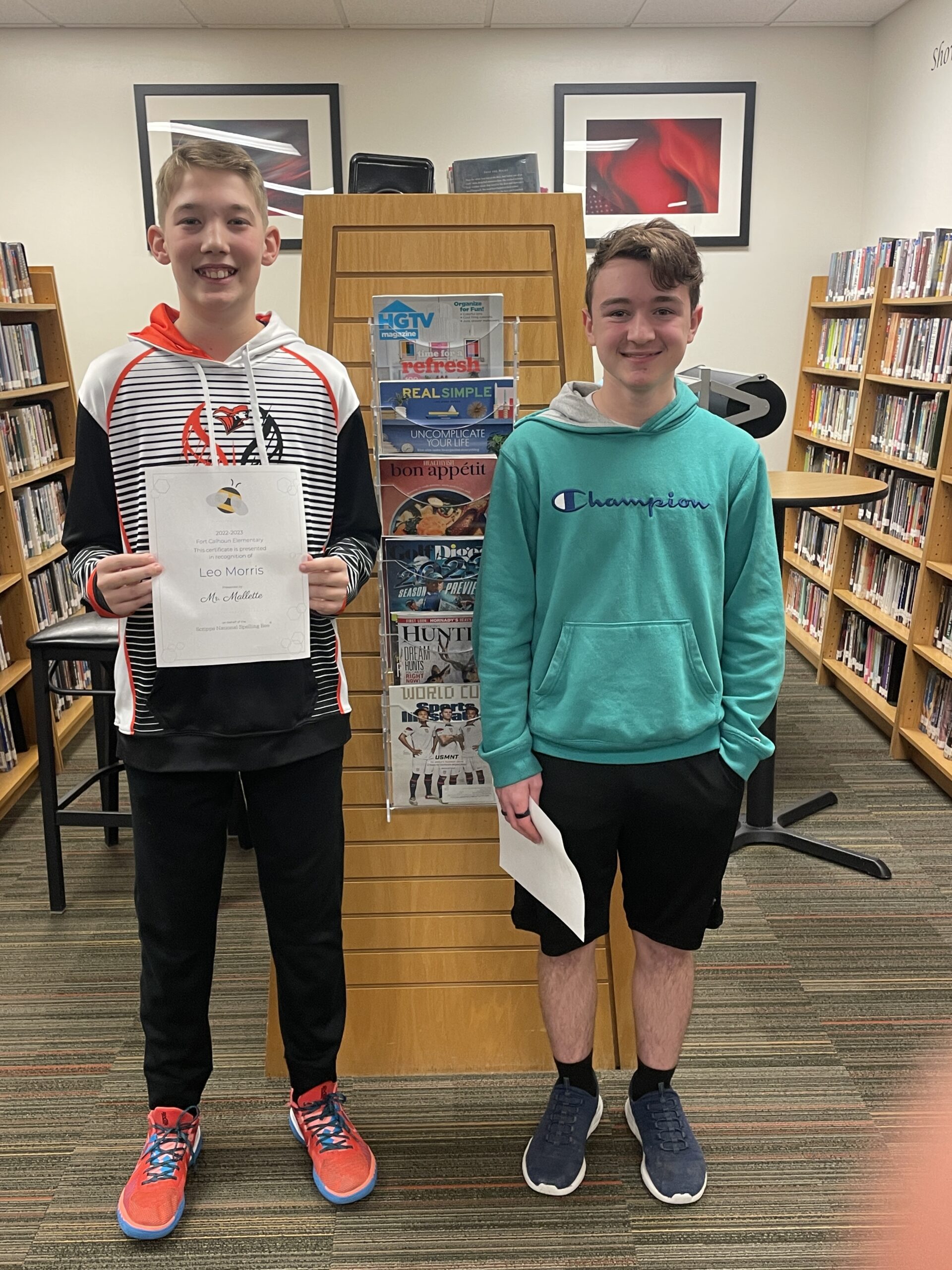 Congratulations Spelling Bee Winners 2023 – Fort Calhoun Community Schools